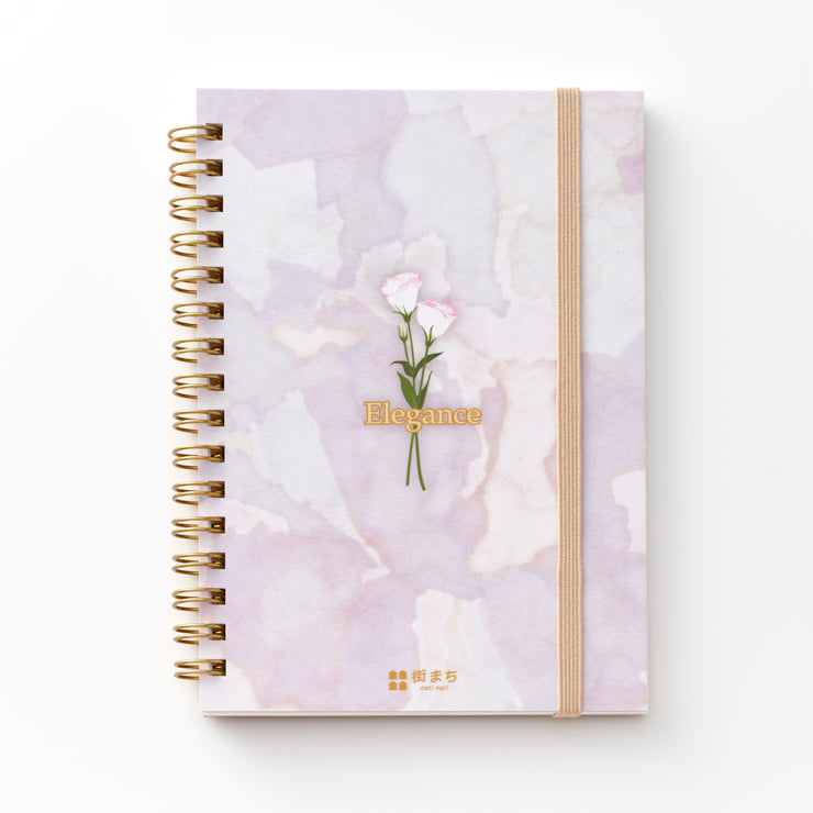 【街まち】A6リングノート/熊本 トルコギキョウ｜地図グッズ｜Map Design GALLERYオンラインストア｜ゼンリン